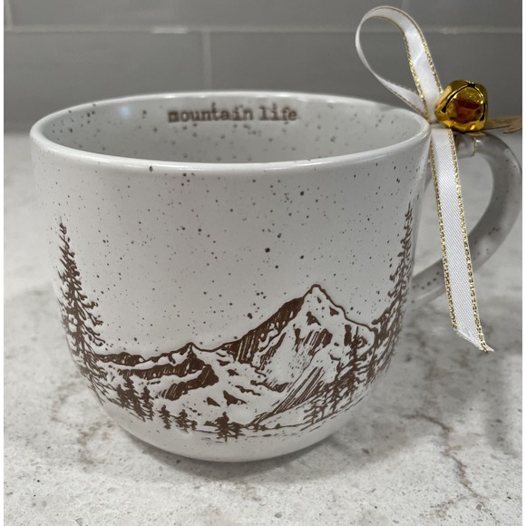 Market Finds | Dining | Mountain Life 6oz Ceramic Coffee Mug Speckled By Market Finds Holly Joy ...